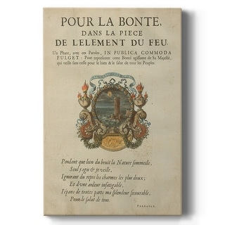 Embellished Bookplate VIII Premium Gallery Wrapped Canvas - Ready to ...