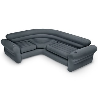 Intex Inflatable Corner Living Room Air Mattress Sectional Sofa Couch ...