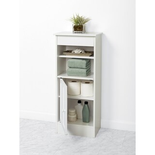 White Bathroom Linen Stand with 4 Shelves - Bed Bath & Beyond - 36276007