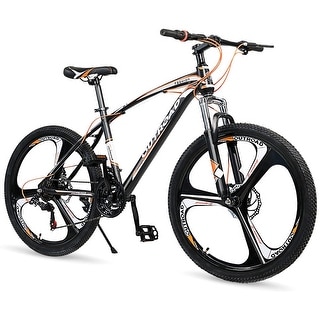 26 inch Mountain Bike, Aluminum/Carbon Steel Frame, 21-Speed Dual Disc ...