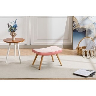 Wooden Cushion Step Stool with Non-Slip Pad for Living Room - Bed Bath ...