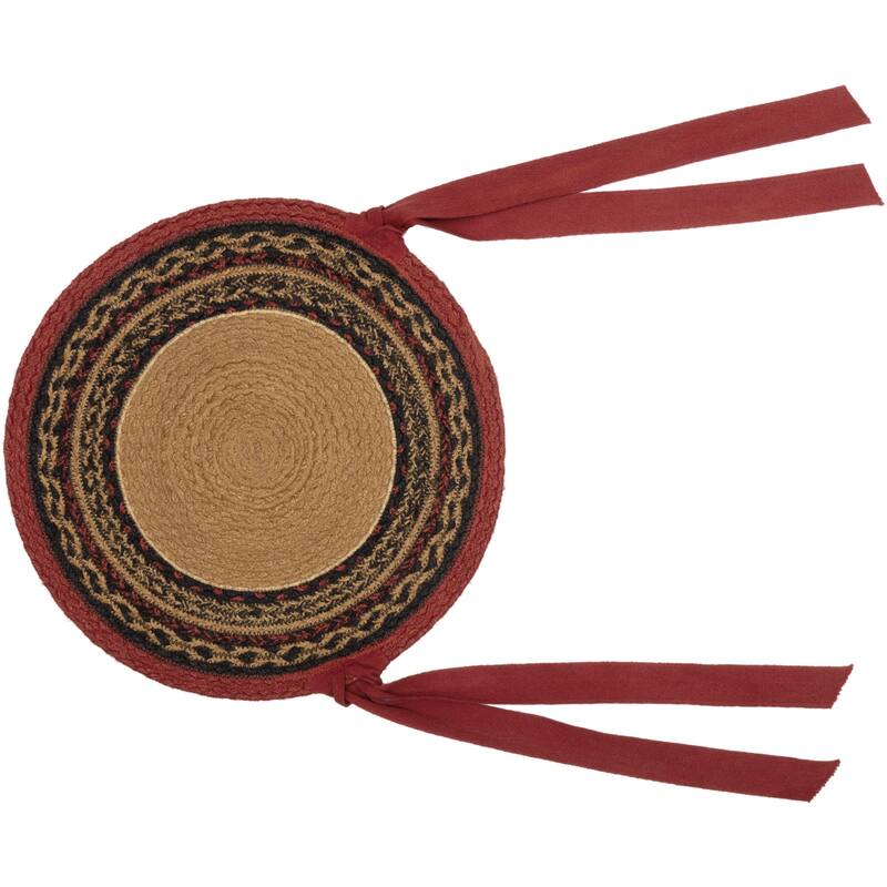 Cumberland Moose Applique Jute Chair Pad Set of 6 - Overstock - 26057587