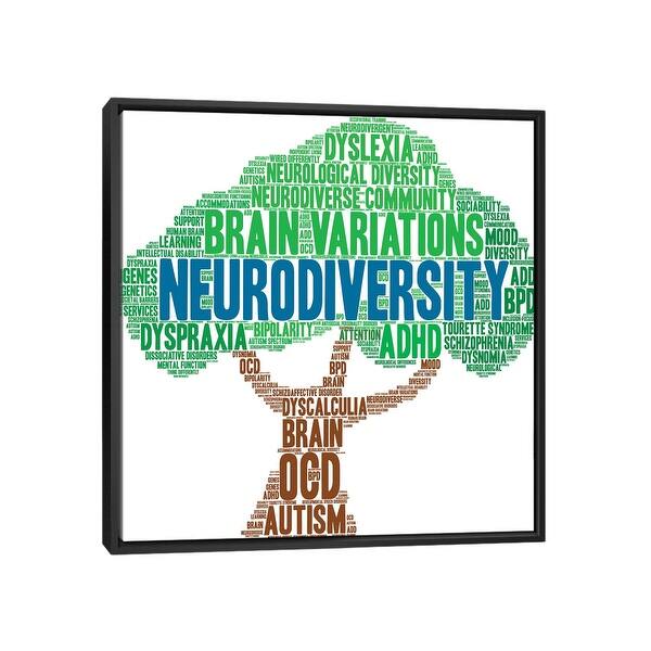 iCanvas "Neurodiversity Word Tree On A White Background" by Natali0 ...