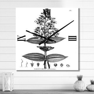 Designart 'Vintage American Flora VI' Traditional wall clock - Bed Bath ...