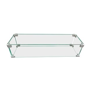 Lsi Square Fire Pit Flame Guard - 5.5'' H X 28.9'' W X 6.9'' D - Bed ...