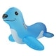 46" Inflatable Blue Sea Lion Ride On Pool Float with Handles - Bed Bath ...