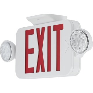 Progress Lighting Exit Signs Red LED Exit Sign with Flood Lights - Bed ...