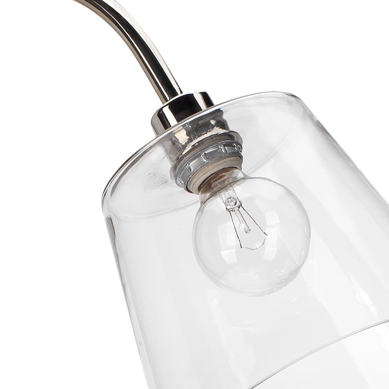 Alden Décor Aria Iron and Glass Floor Lamp, Bronze - On Sale - Bed Bath ...