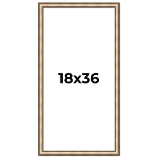 18x36 Frame Gold Solid Wood Shadow Box Width 1.5 Inches | Interior ...