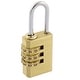 Jewelry Boxes 20mm 3 Digit 0-9 Number Combination Lock Padlock - Gold ...