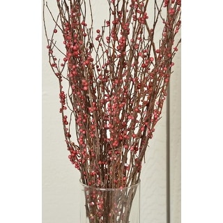 Dried Sweet Huck Branch Red to mauve berries Large 4 oz Bunch, About 20 ...