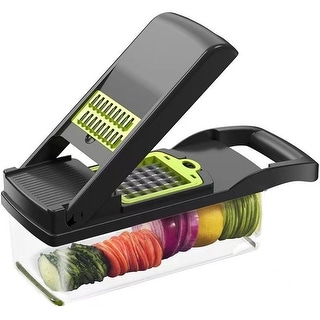 Vegetable Cutter Onion Chopper Slicer Dicer with Colander Basket and ...