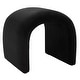 SAFAVIEH Kibo Curved Waterfall Velvet Ottoman. - Bed Bath & Beyond ...