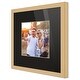 2x2 Natural Frame Matted for 2x2 Picture or 6x6 Art Poster Without ...