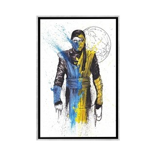 iCanvas "Scorpion SubZero Mashup Splatter MK" by Adam Michaels Framed ...