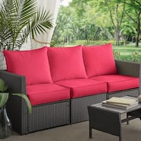 Sunbrella Hot Pink Indoor/Outdoor Pillow and Cushion Set, Corded - 23 ...