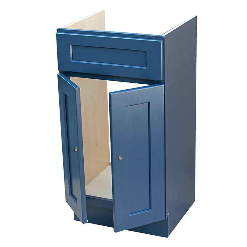 18x16 Blue Shaker Vanity - Overstock - 32308142
