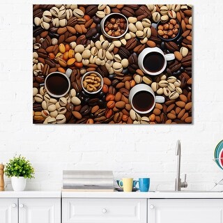 Designart "Nut Discovery Collage" Nuts Wall Art - Bed Bath & Beyond ...
