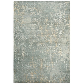 Alora Decor Essential Grey Scroll Wool Blend Rug - Bed Bath & Beyond ...