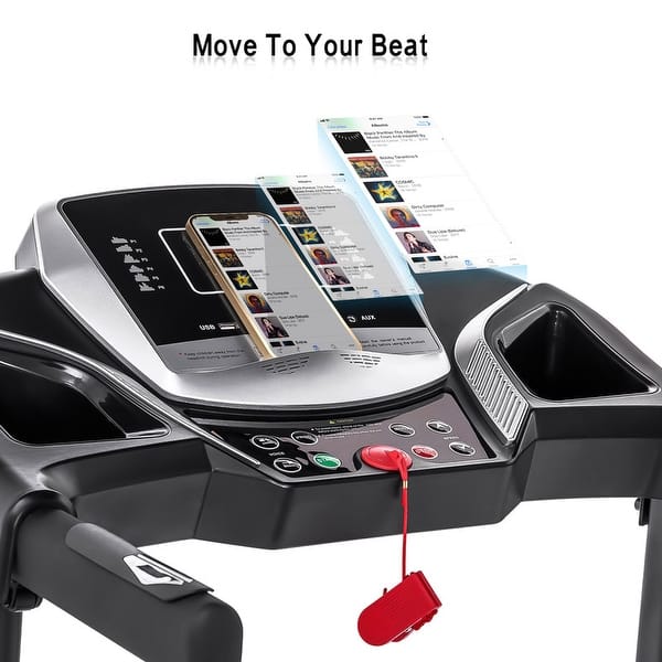 Folding Treadmill Electric Running Machine Walking Jogging Machine with ...