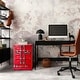 Industrial Container Nightstand Retro Bedside Storage Cabinet with Door ...
