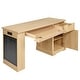 Wooden Executive Desk with Storage, Workstation Home Office Desk ...