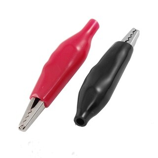 20 Pcs Test Clamp Electrical Clip Alligator Clamp Black Red Fkxkq - Red ...