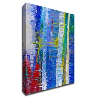 Summer Lake by Tony Sgro, With HandPainted Brushstrokes Print on Canvas ...