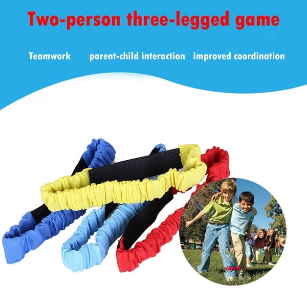 3-legged RACE Belt Elastic Tie Rope With 4 Colors Suitable For Relay ...