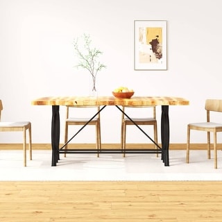 vidaXL Dining Table Kitchen Table Home Dining Room Table Solid ...