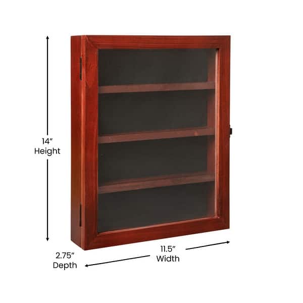 Wooden Medals Display Case with Removable Shelves - Bed Bath & Beyond ...