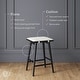 Barker Boucle Upholstered Barstool, Backless Counter Height Stool with ...