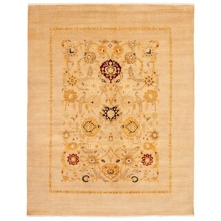 ECARPETGALLERY Hand-knotted Pak Finest Ivory Wool Rug - 8'2 x 10'4 ...