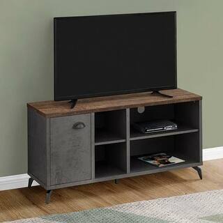 Tv Stand 48 Inch Console Living Room Bedroom Laminate Grey - 47 inches ...