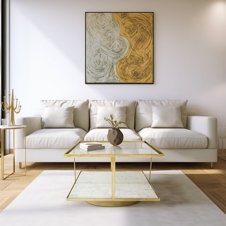 Elevarre 30" Rennovoir Exquisite Modern Coffee Table, Timeless Elegance ...