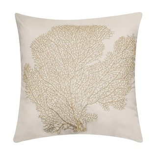 Take it Outside® Embroidered Printed Coral Outdoor Decorative Throw ...