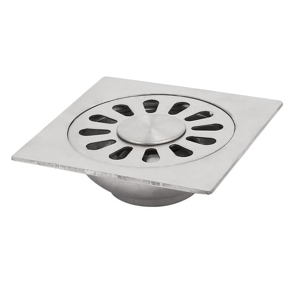 4-inch Stainless Steel Square Shaped Floor Sink Strainer Ground Drainer ...