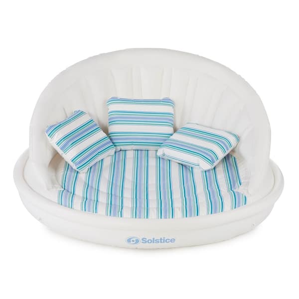 Swimline Solstice Aqua Sofa Inflatable Pool Lounger Float with ...