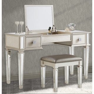 30" Makeup Vanities Desk With Flip Top Dressing Table With Drawers ...