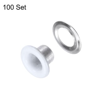 100set Grommets Kit Metal Eyelets 4mm 0.16" Grommet for Shoes Clothes ...