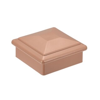 Flat Top Post Cap for Fence, Stair Handrail Post (3.5inch) Plastic ...