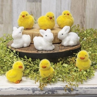 Flocked Resin Spring Critter 9 Asstd. - 2" wide by 2.75" high. - Bed ...