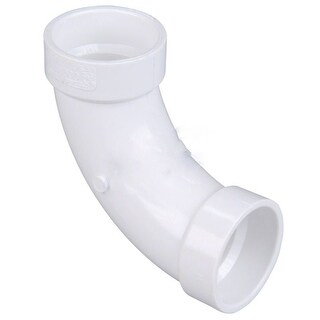 3 in. White Plastic PVC 90 Elbow - Bed Bath & Beyond - 39110461
