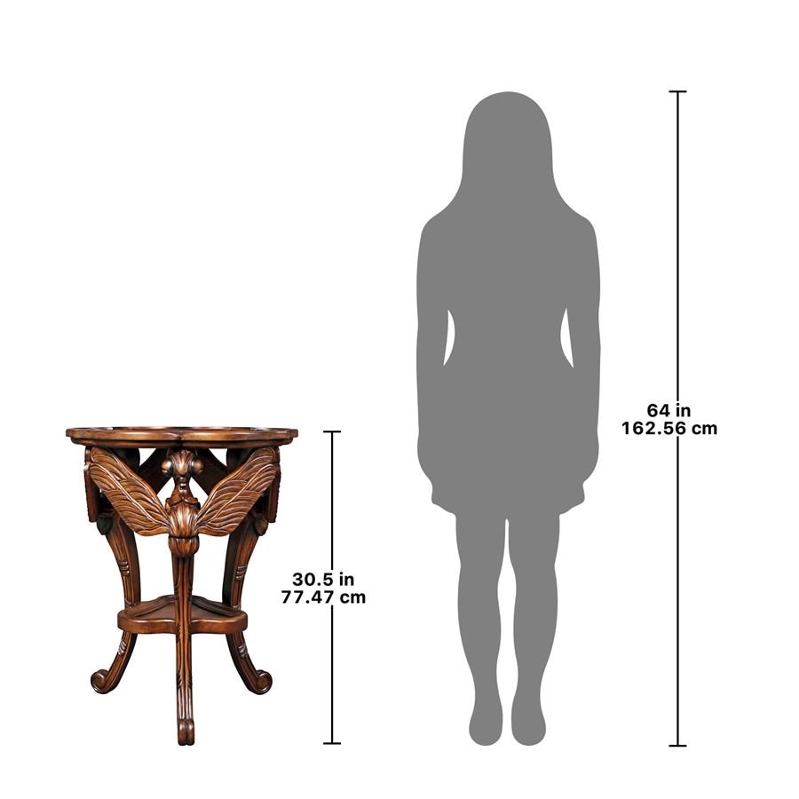 art nouveau dragonfly table