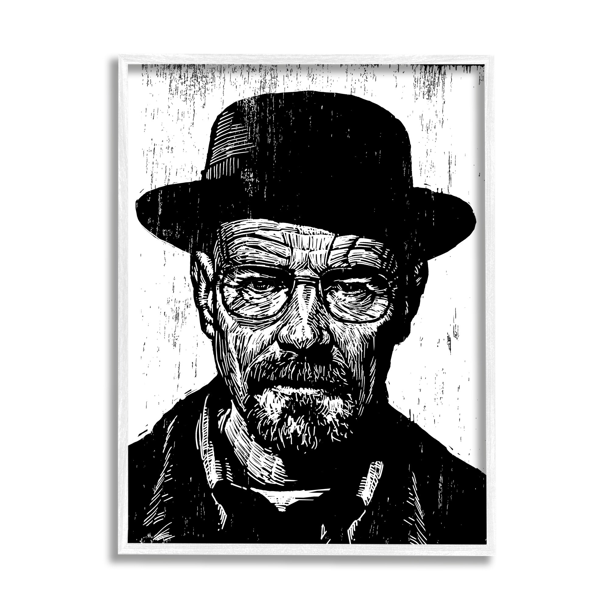Walter White Heisenberg Breaking Bad Famous People Portrait Framed Wall ...