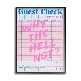 Stupell Why Not Vintage Receipt Frame Wall Art design by House of Lulu ...