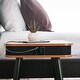 DecorTech Rectangular End Table with Bluetooth Speaker and USB Charging ...