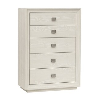 Maxi 54 Inch Tall Dresser Chest, 5 Drawers with Metal Handles, Beige ...