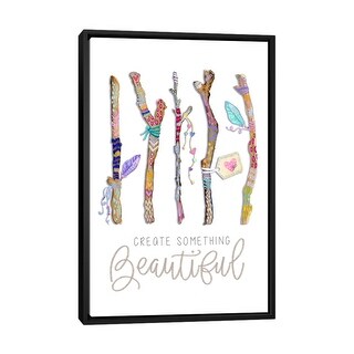 iCanvas "Create Something Beautiful - Boho Twigs" by Stephanie Corfee ...