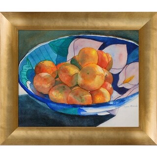 ArtistBe Clementines with Gold Luminoso Frame, 11" x 13" - Bed Bath ...